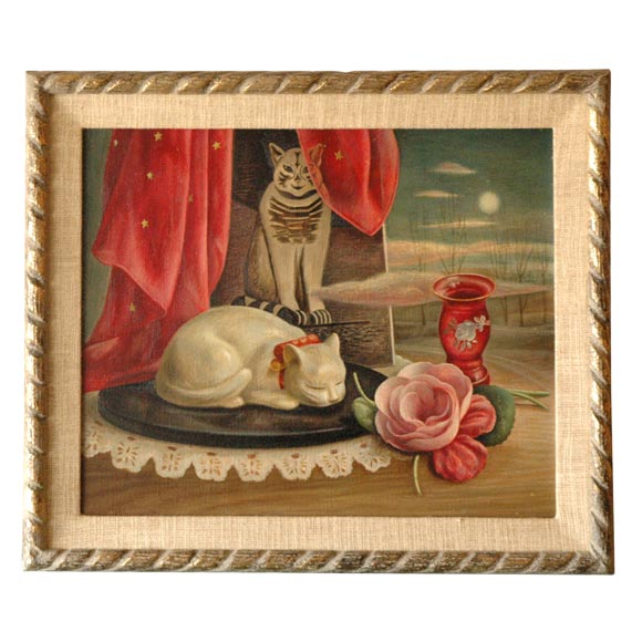 Edna Reindel oil on canvas Detroit/MI, los Angeles artist at 1stDibs