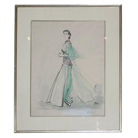 Fashion Illustration by Eric For Sale at 1stDibs