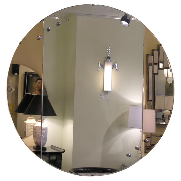 Machine Age Mirror by Donald Deskey at 1stDibs