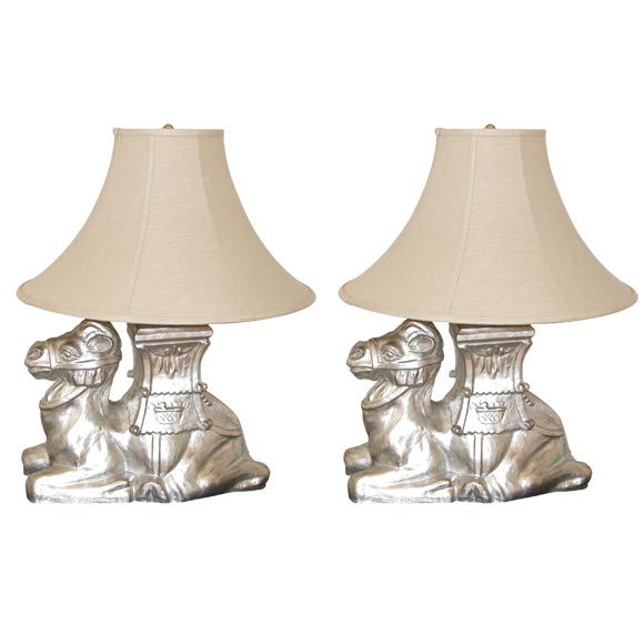 Pair Of Camel Lamps at 1stDibs