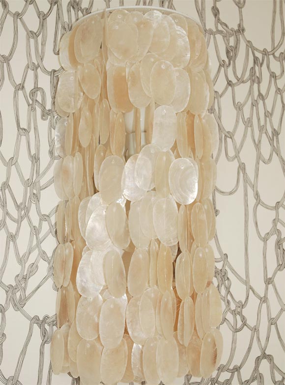 Capiz Shell Sconce by Gwen Carlton at 1stDibs