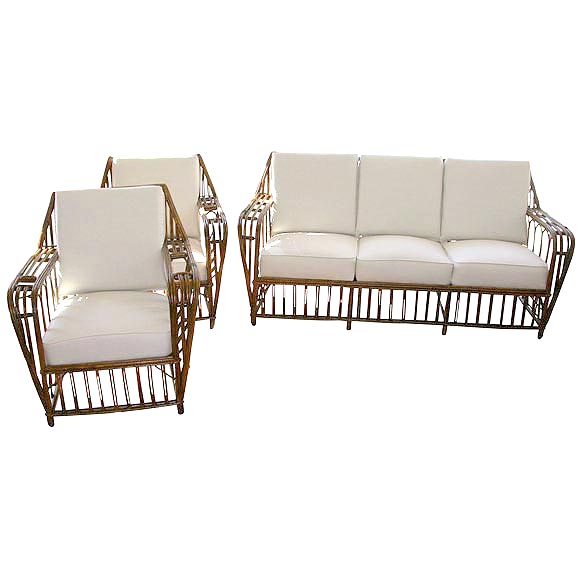 Split Reed Rattan Set at 1stDibs
