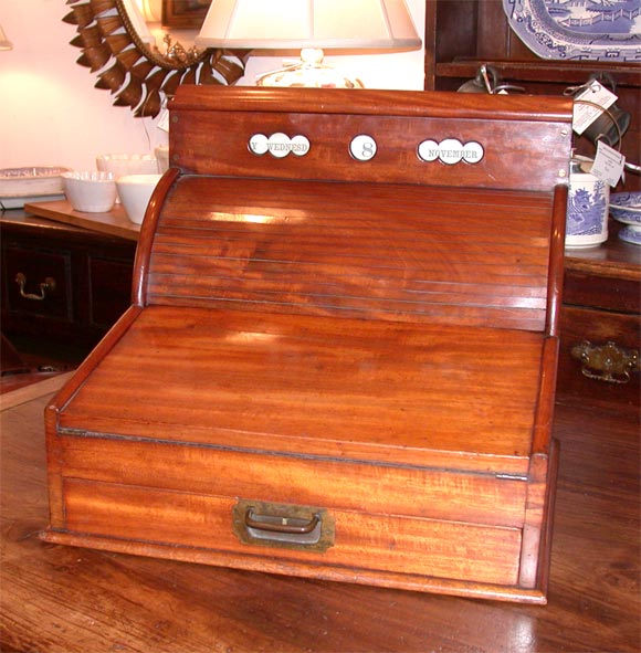 Antique Military Writing Box with Calendar For Sale at 1stDibs