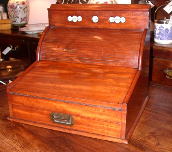 Antique Military Writing Box with Calendar For Sale at 1stDibs