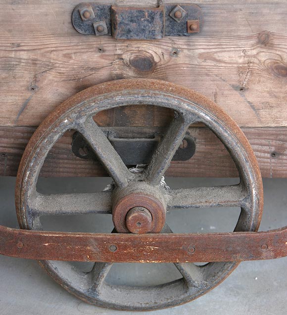 Wood Cotton Trolley For Sale at 1stDibs