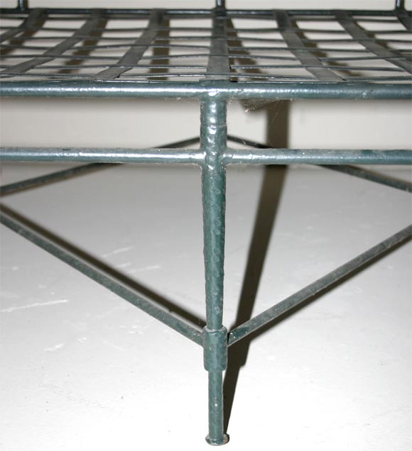 Amazing Salterini Daybed in Iron Lattice-work at 1stDibs