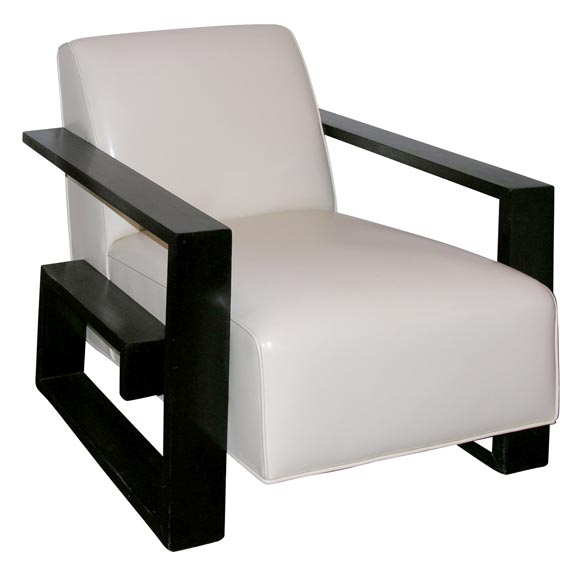 Greek Key Lounge Chair at 1stDibs