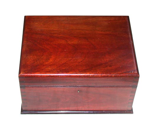 Mahogany Storage Box at 1stDibs