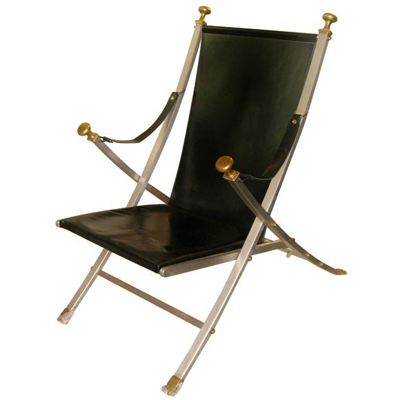 Jansen Folding Chair at 1stDibs
