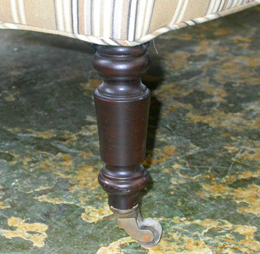 Columbia Turned Leg Club Chair For Sale at 1stDibs