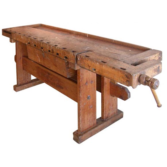 Workbench with Pull Out Drawer at 1stDibs