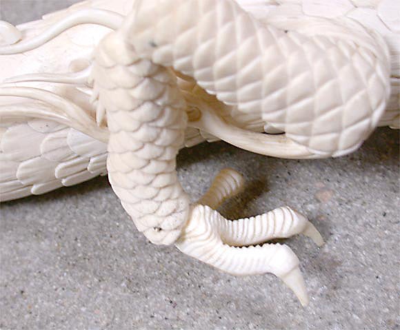 Articulated Carved Ivory Dragon at 1stDibs