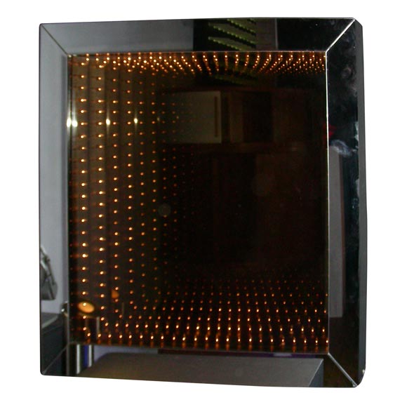 Infinity Mirrored Wall Light For Sale at 1stDibs