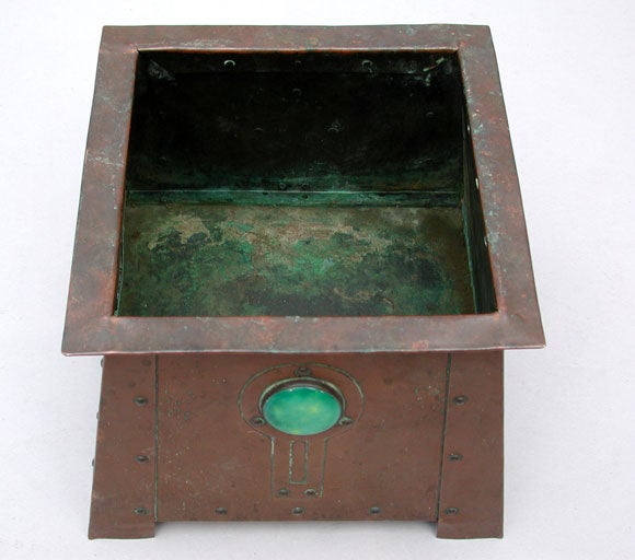 ENGLISH ARTS AND CRAFTS QUADRANGULAR COPPER JARDINIERE at 1stDibs