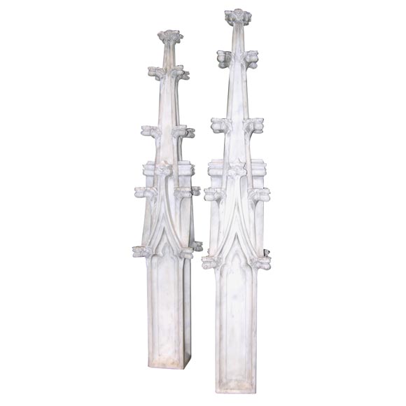 Pair of French Gothic Revival Spires at 1stDibs