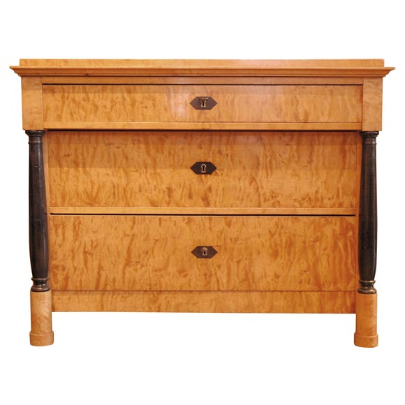 Biedemeier Period Chest of Baltic Ash at 1stDibs