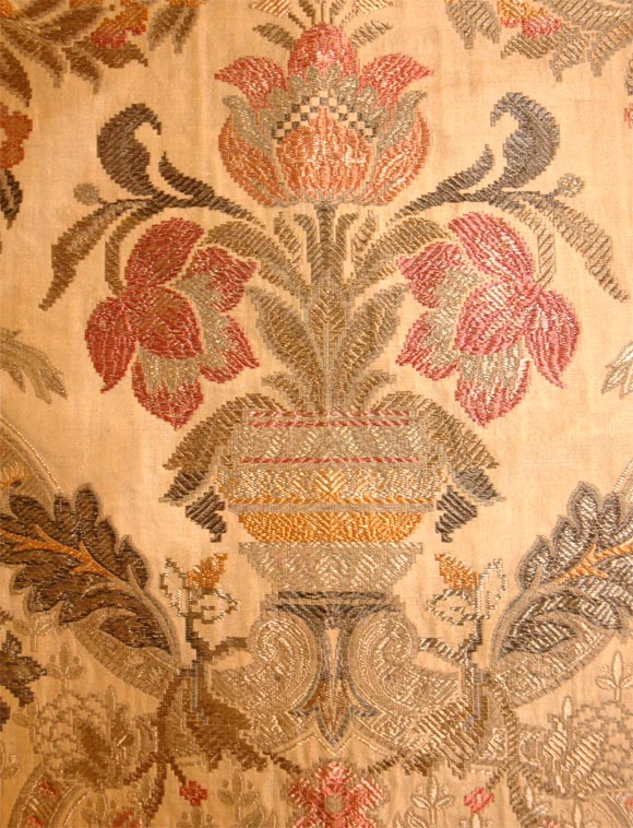18th Century French Brocade and Metal Gilt Tapestry at 1stDibs