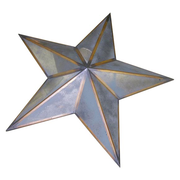 Metal Mirrored Star at 1stDibs