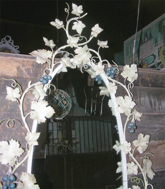 Italian Wrought Iron Grape Vine Mirror For Sale at 1stDibs | china ...