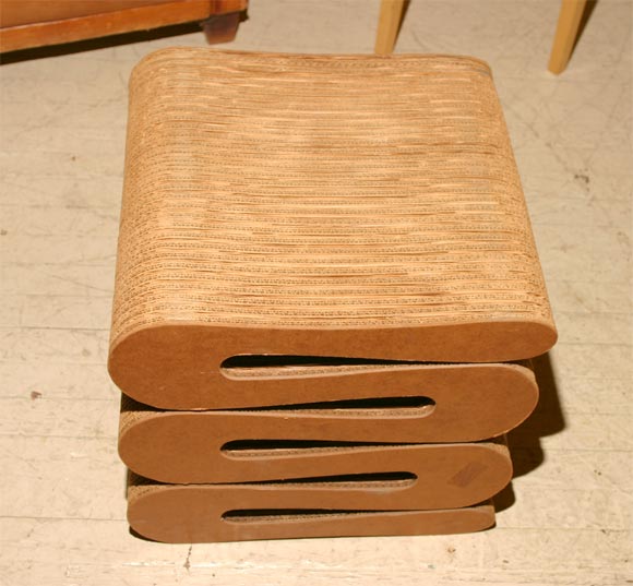 Frank Gehry Corrugated Cardboard Stools at 1stDibs