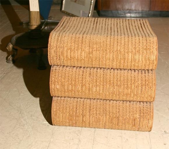Frank Gehry Corrugated Cardboard Stools at 1stDibs