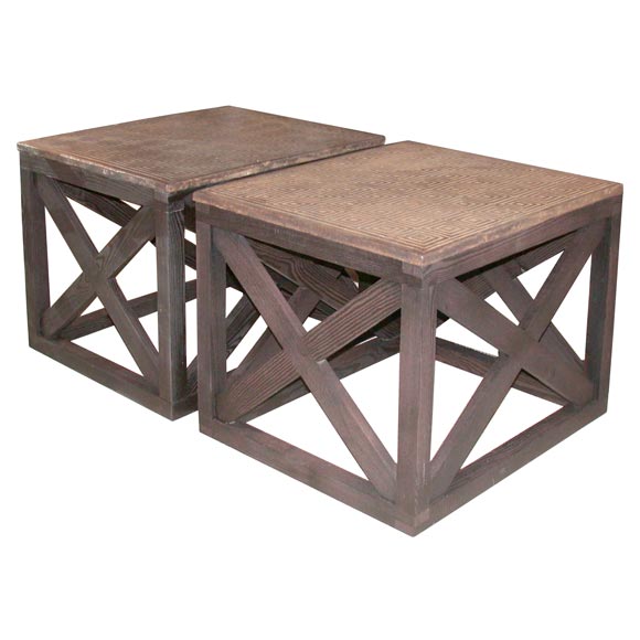 Pair of Antique Stove Top Occasional Tables at 1stDibs | stove side table