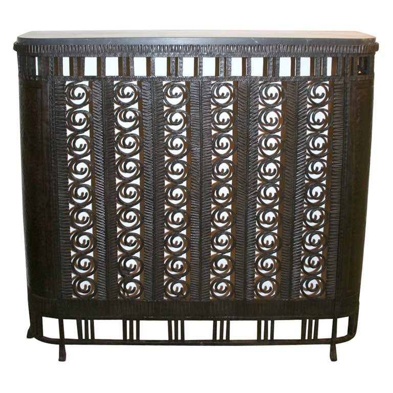 Forged Iron Radiator Cover / Console at 1stDibs