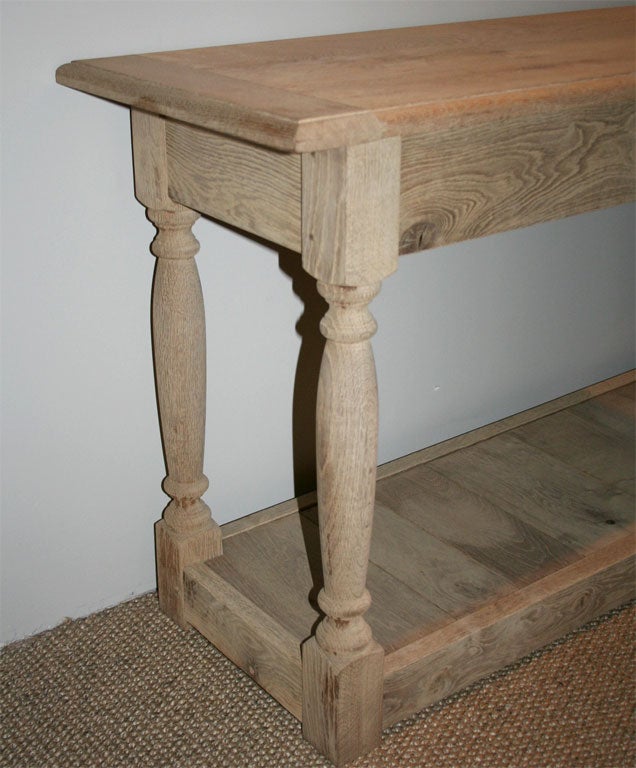 Bleached Oak Console For Sale at 1stDibs