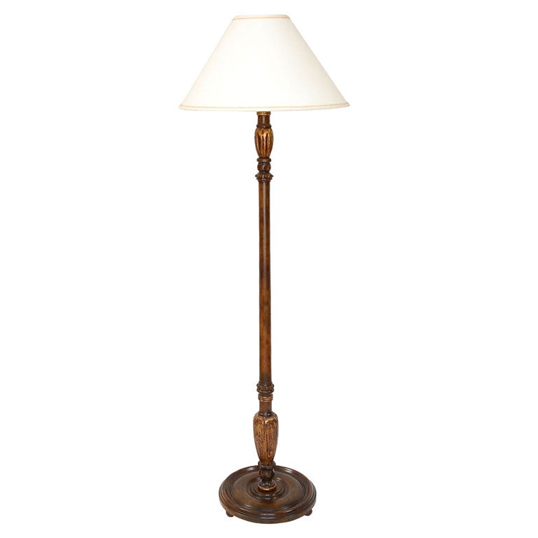 Carved Oak Floor Lamp (GMD#1610) at 1stDibs