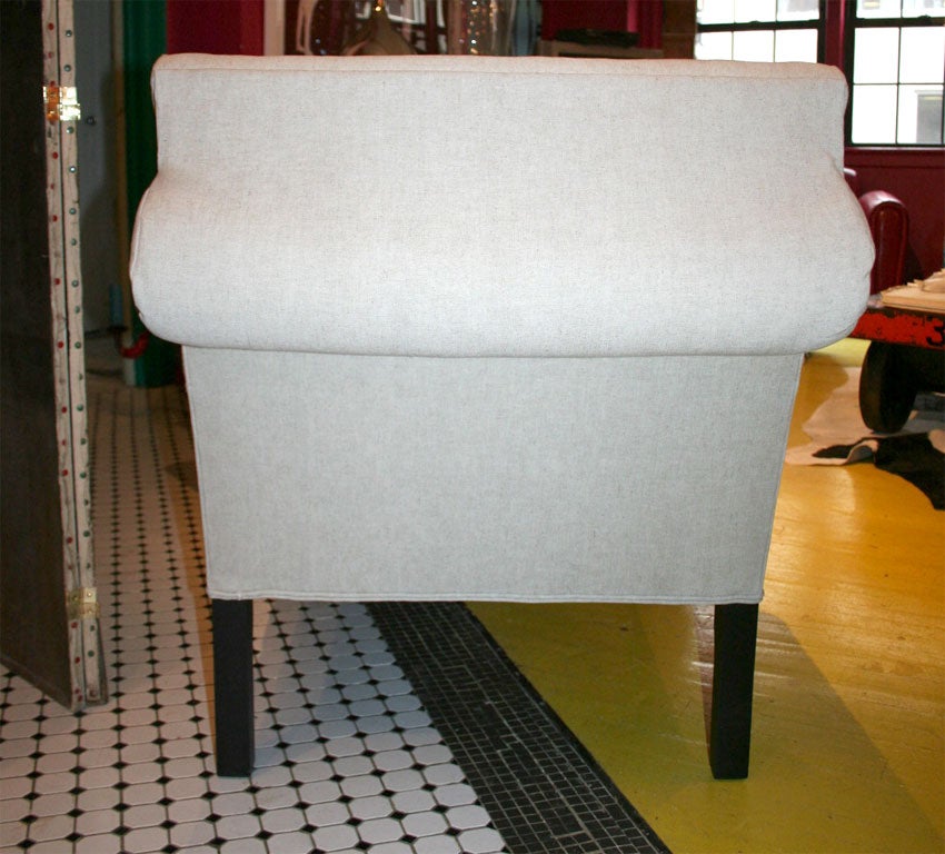 Belgian Open Arm Lounge Chairs at 1stDibs