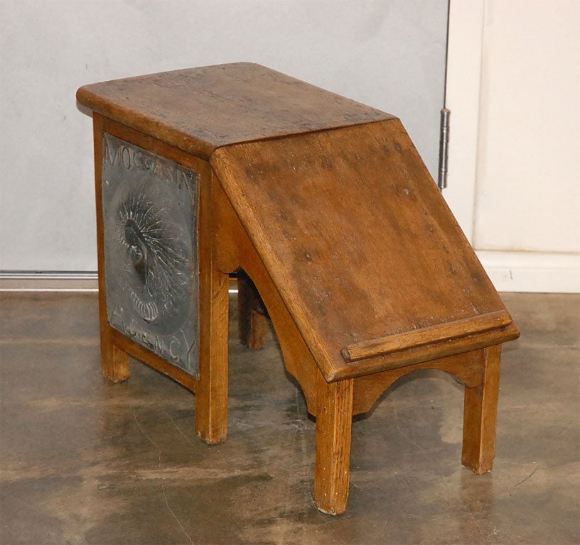 Moccasin Agency Shoe Fitting Stool For Sale at 1stDibs | vintage shoe ...
