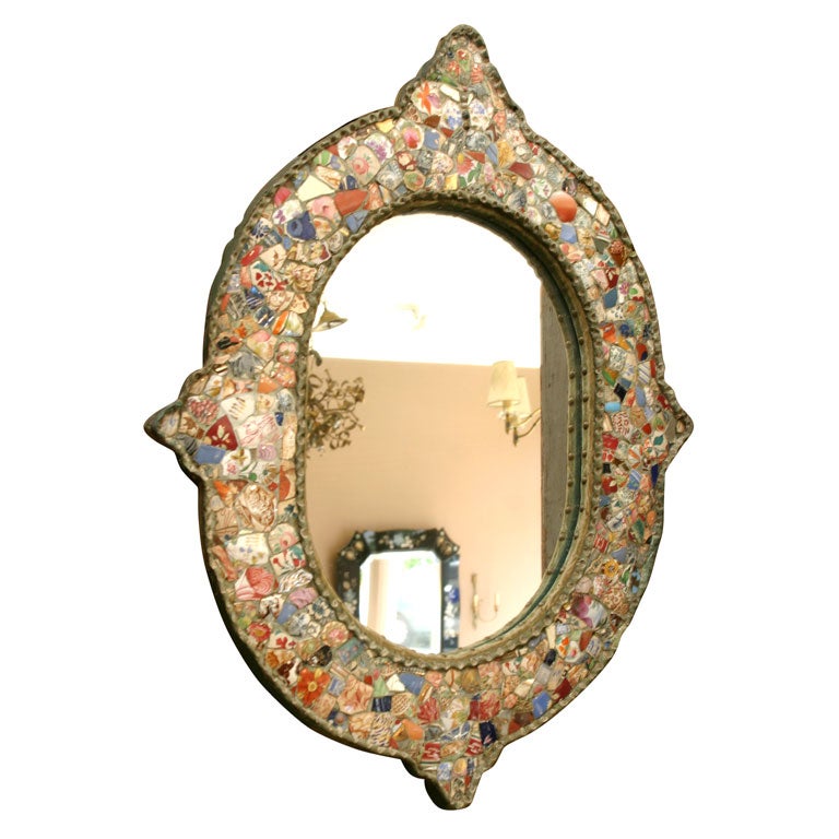 French Tile Mirror at 1stDibs