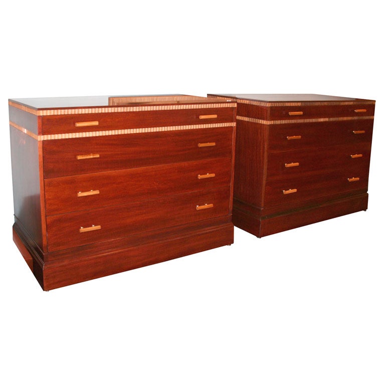 Pair of chests by Kittinger at 1stDibs
