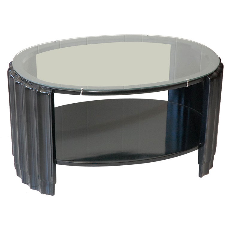 Scalloped Coffee Table by Gilbert Rohde at 1stDibs