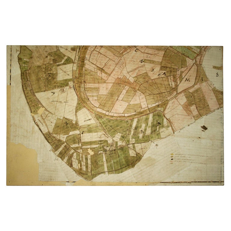 Large Map Panels at 1stDibs