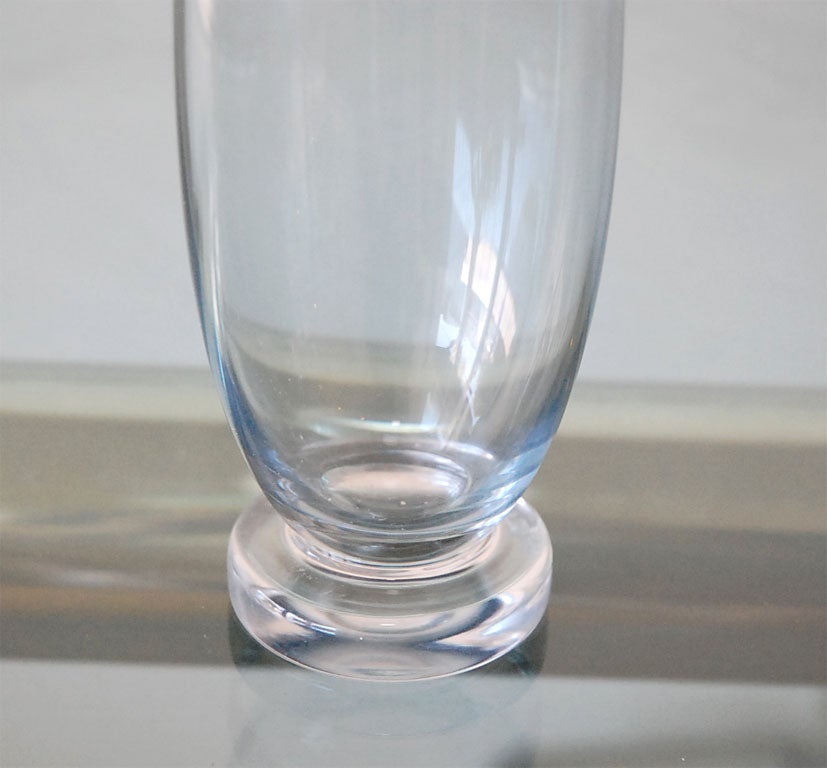 Orrefors Expo by Nils Landberg glass vase at 1stDibs