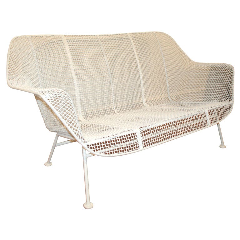 Wire Mesh Couch by Russell Woodard. Two Available. at 1stDibs
