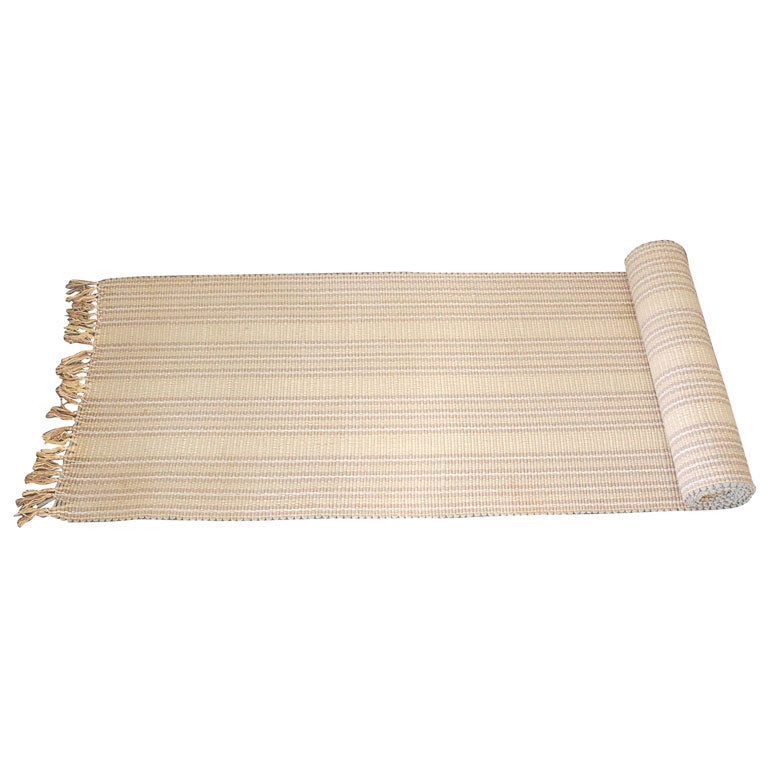 1940 PASTEL COLOR RUNNER RAG RUG For Sale at 1stDibs