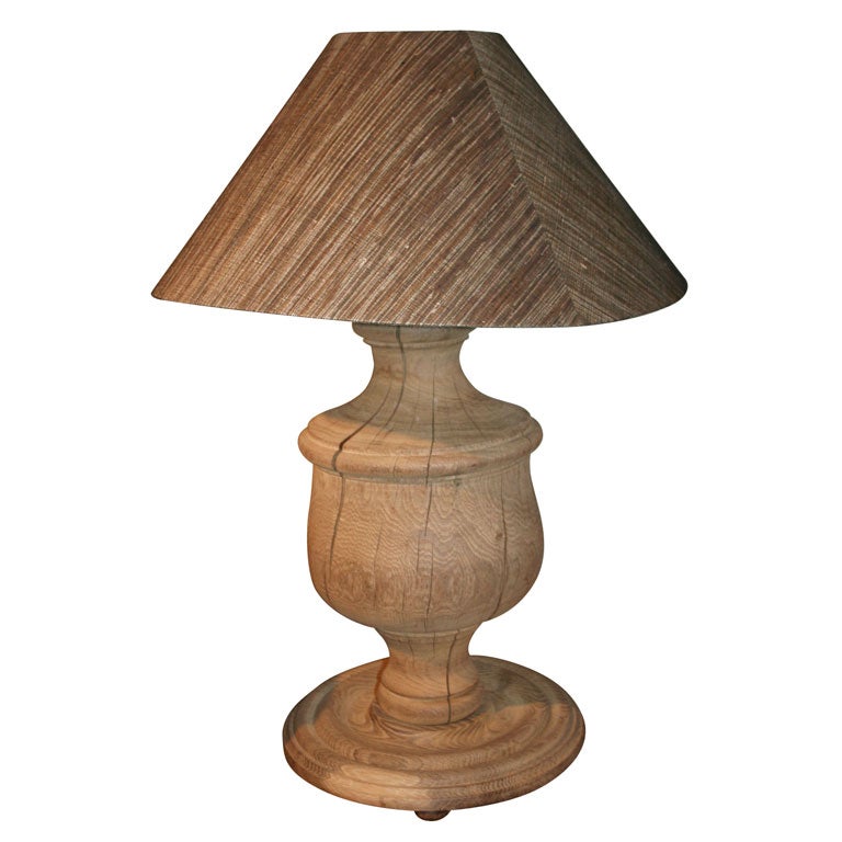 Contemporary Lamp made of Bleached Oak at 1stDibs