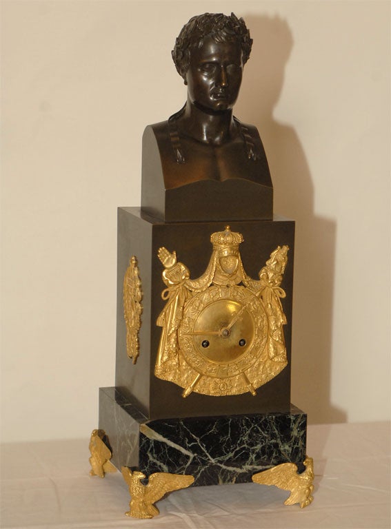 Bust of Napoleon Clock For Sale at 1stDibs