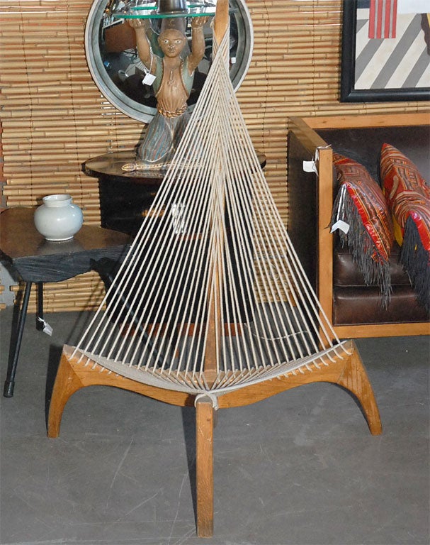 Wood and Rope Chair at 1stDibs | wood and rope chair