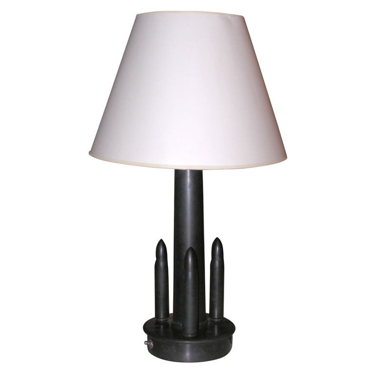 WWI Copper Artillery Shell Lamp at 1stDibs