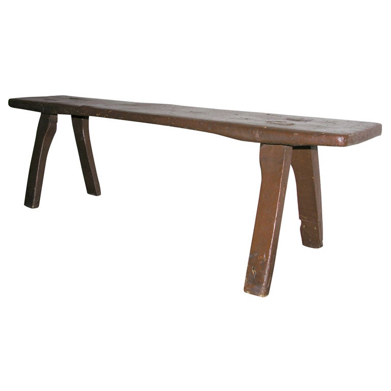 Antique Painted Irish Bench at 1stDibs