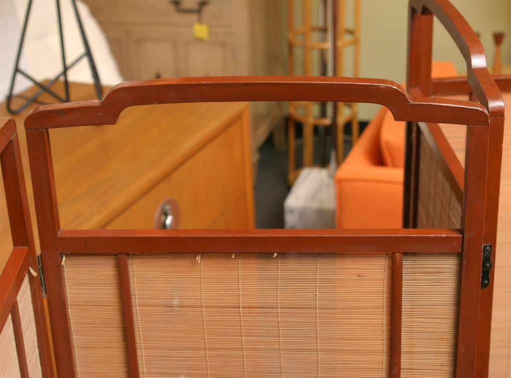 Antique Lacquered and Woven Bamboo Screen Japan at 1stDibs | bamboo ...