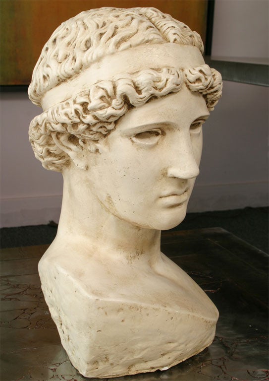 LIFESIZE HEAD OF ATHENA LEMNIA REPRODUCED IN ROME, ITALY at 1stDibs