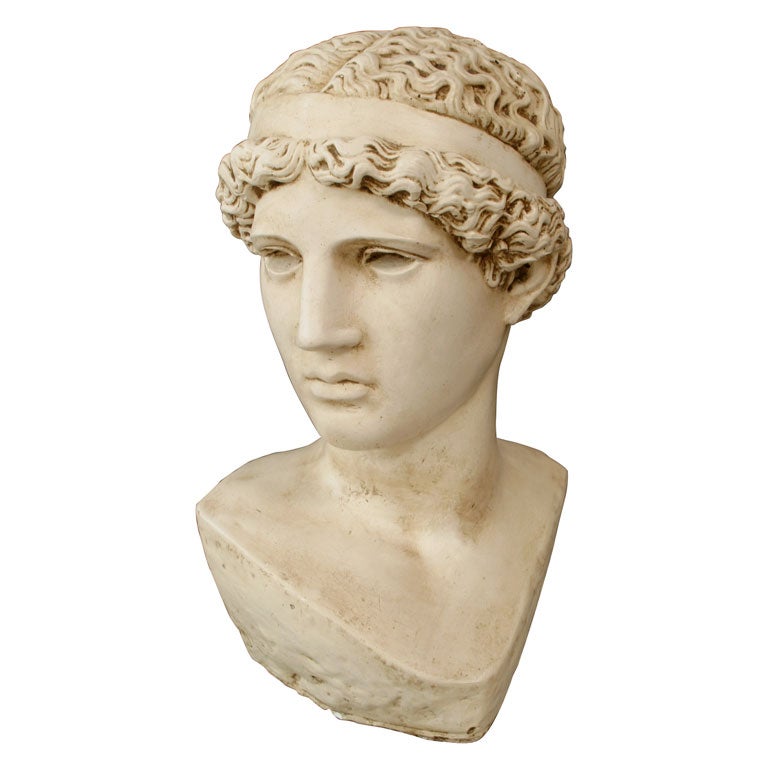 LIFESIZE HEAD OF ATHENA LEMNIA REPRODUCED IN ROME, ITALY at 1stDibs