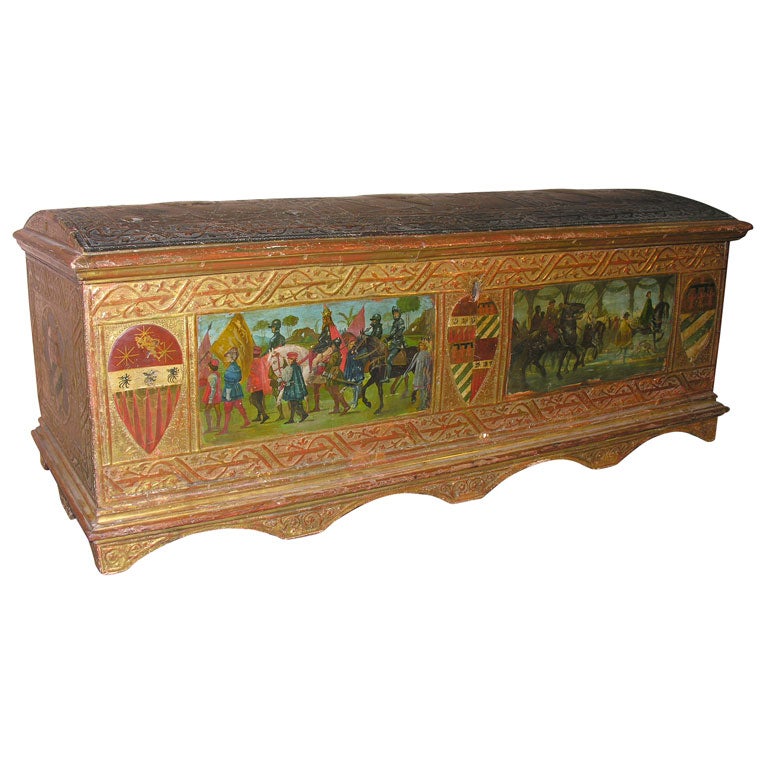 Late 15th c. Florentine Cassoni at 1stDibs