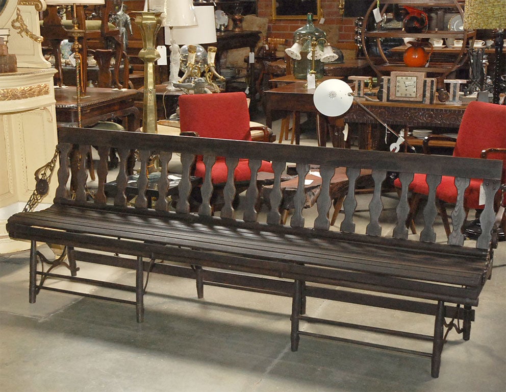 Folding Railway Station Bench at 1stDibs