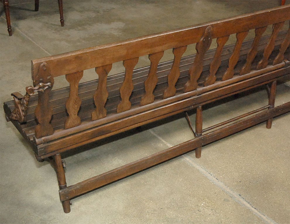 Folding Railway Station Bench at 1stDibs