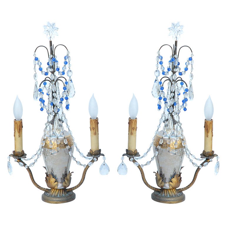 Pair of Two Light Girandoles at 1stDibs